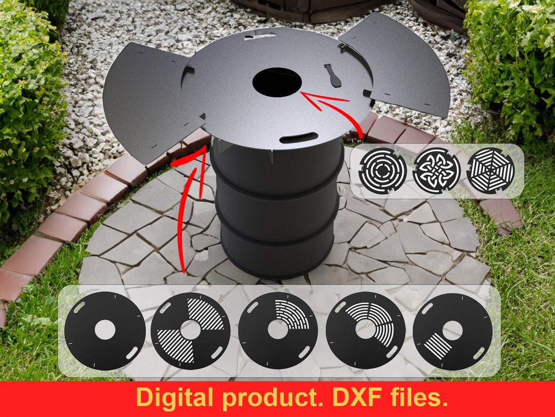 Round Fire Plate 80 Cm for Fire Barrel and Kettle Barbecue Grill Plate ...