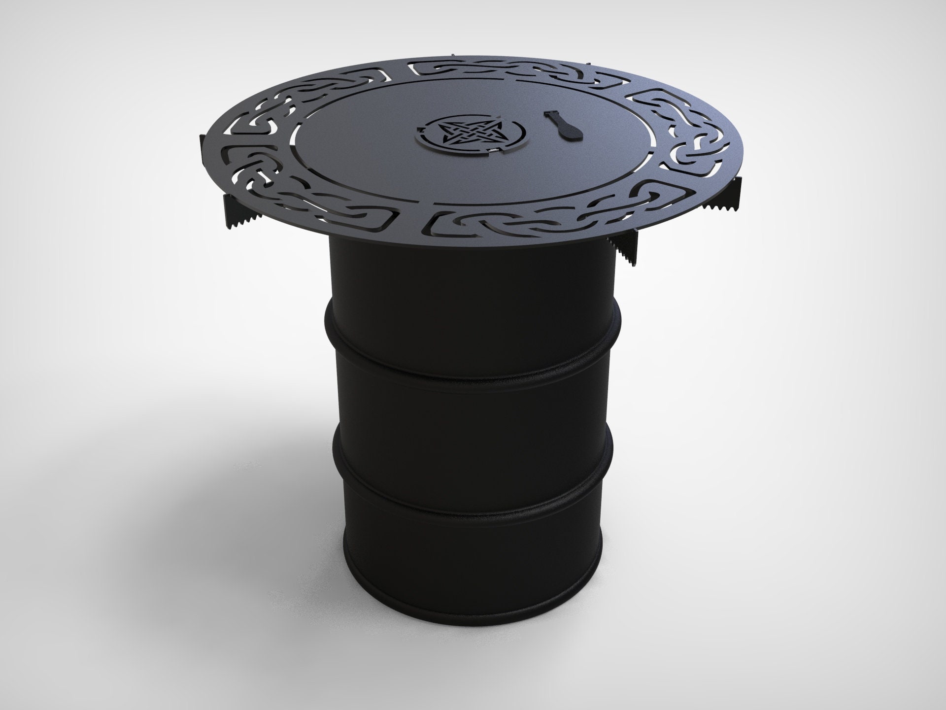 Round V2 Fire Plate 100 Cm for Fire Barrel and Kettle Barbecue - Etsy