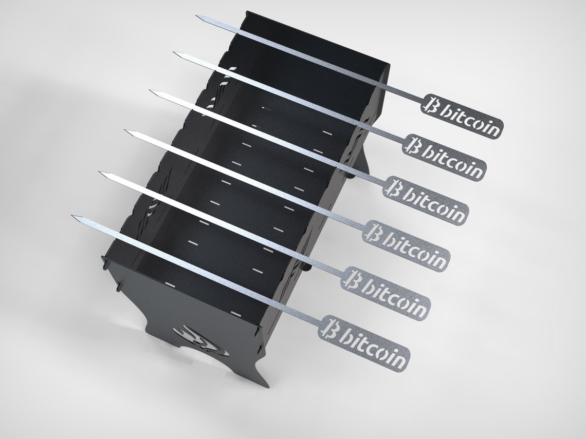 Skewers Bitcoin DXF Files for Plasma Laser CNC. Kebab - Etsy