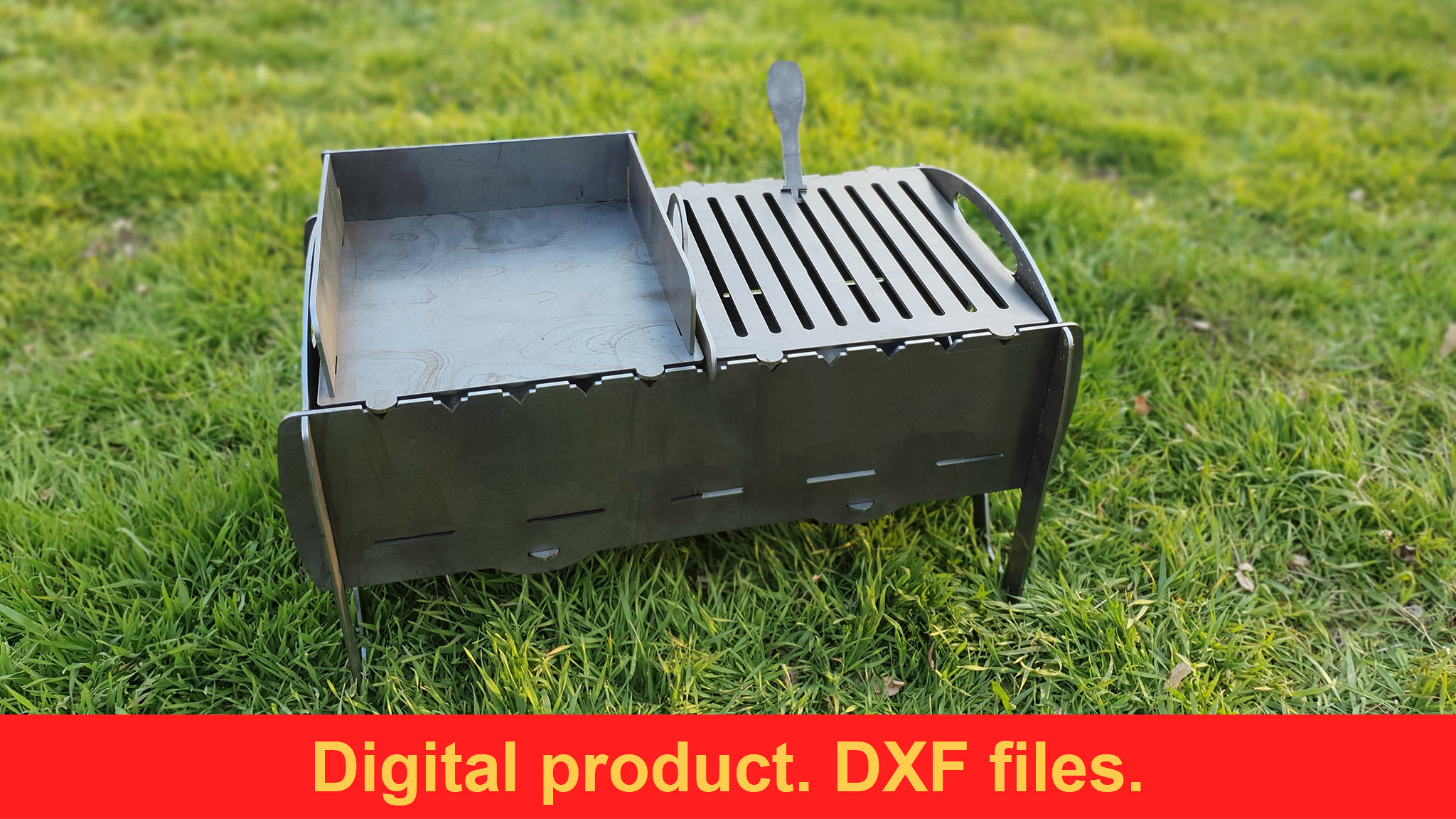 CNC Collapsible Fire Pit For Camping Flat pack Fire Pit Jeep DXF files ...