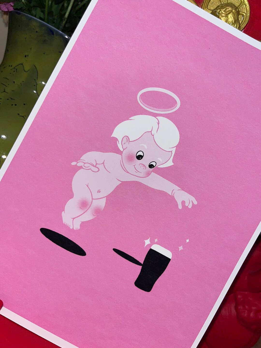 Pint Baby updated Art Print Ireland Irish Guinness Cute Disney Gift ...