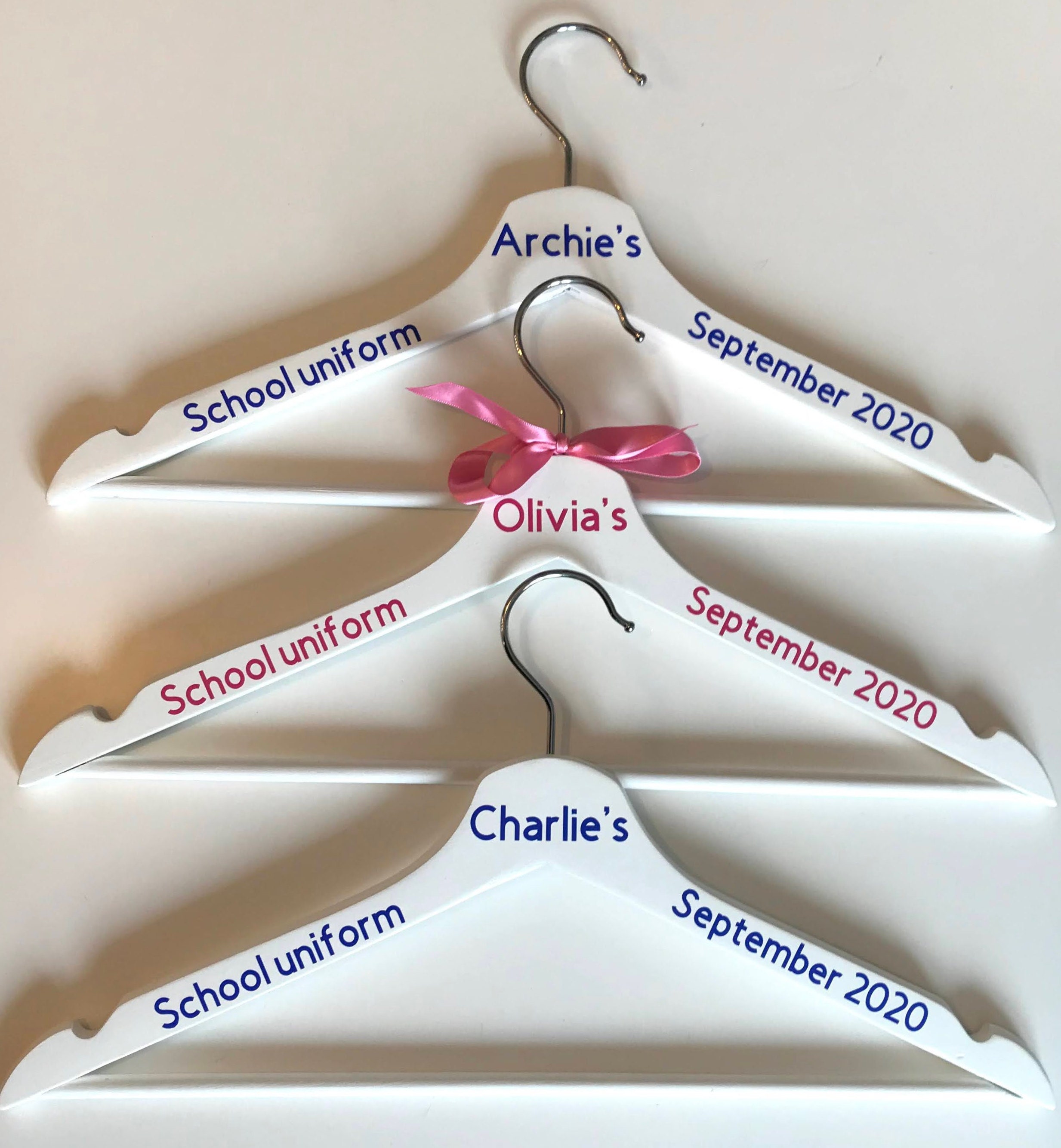 Personalised School Uniform Clothes Hangers 1st Day and Back | Etsy