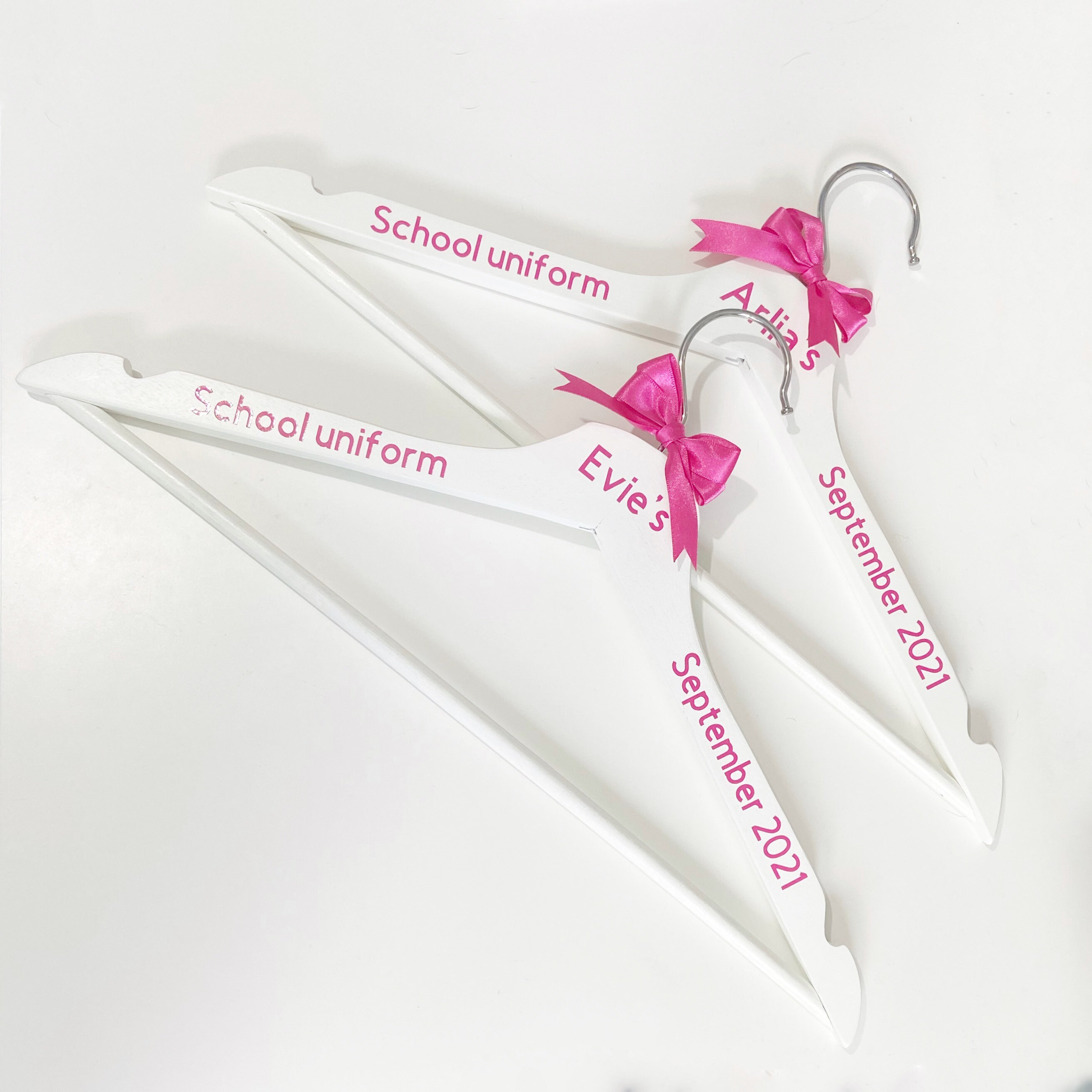 Personalised School Uniform Clothes Hangers 1st Day and Back | Etsy