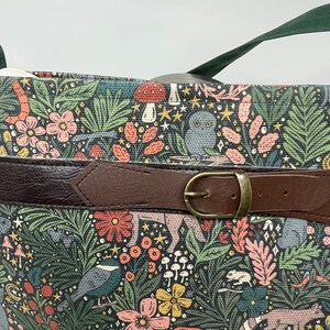 Woodland Purse With Embroidered Strap and Decorative Buckle. Colorful ...