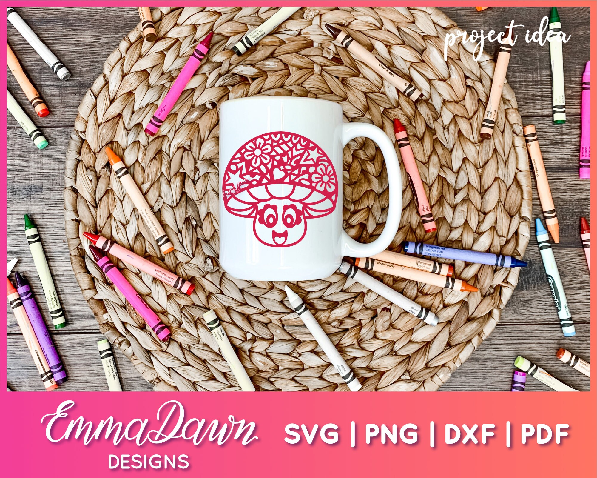 MOLLY the MUSHROOM SVG 4 Zentangel Mandala Designs Magic - Etsy