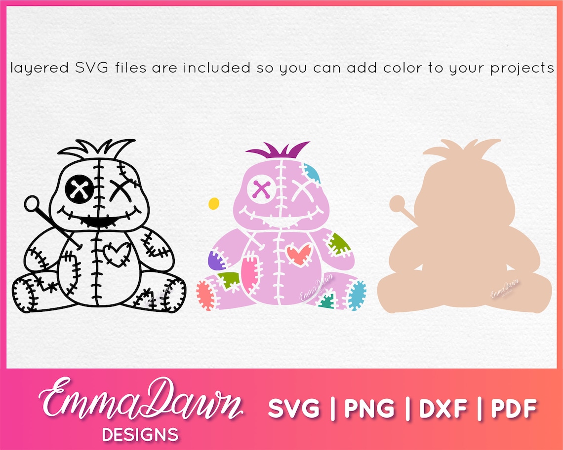 VOODOO DOLL SVG Halloween Svg Cute Voodoo Doll Svg Png Dxf - Etsy