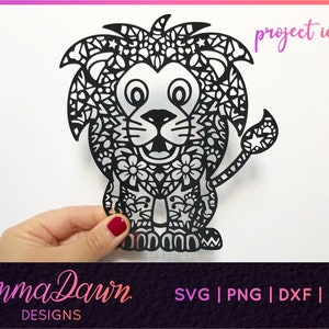 Lion SVG, Lion Mandala SVG, Lion Zentangle SVG Cut File for Cricut ...