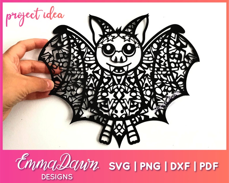 Bat SVG Halloween Bat SVG Bat Mandala Svg Bat Zentangle - Etsy