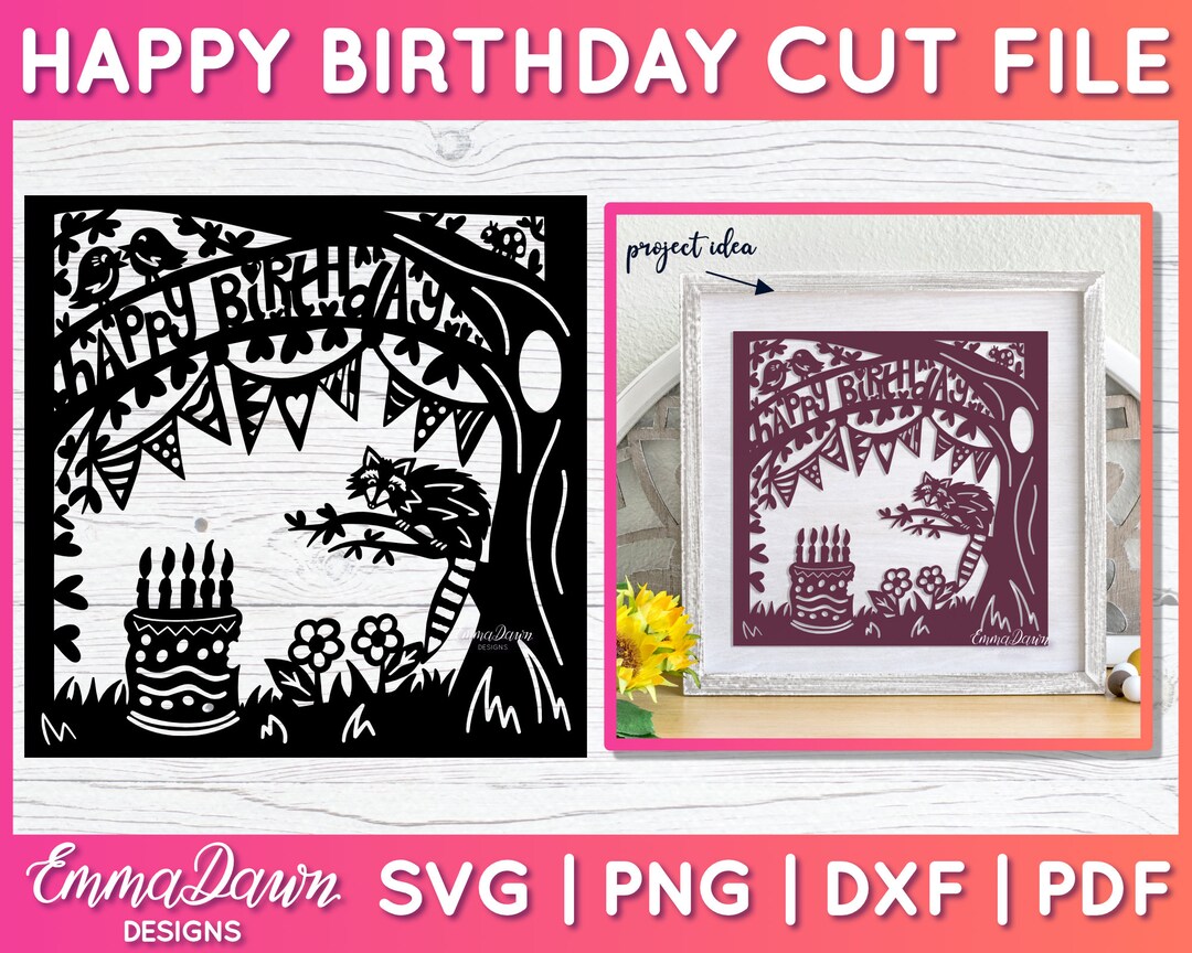 Happy Birthday SVG Cut File for Cricut and Silhouette - Etsy UK