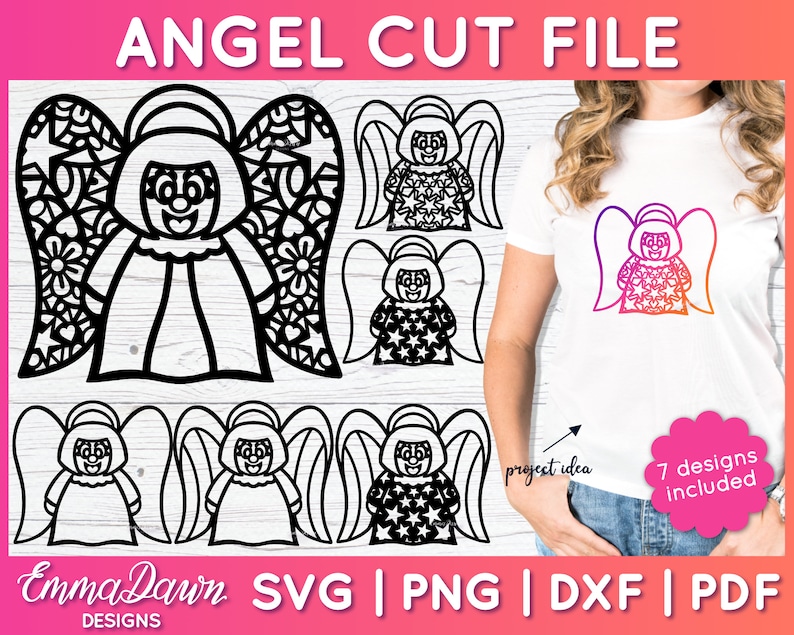 Angel Svg Christmas Angel SVG Cut File for Cricut Angel - Etsy UK