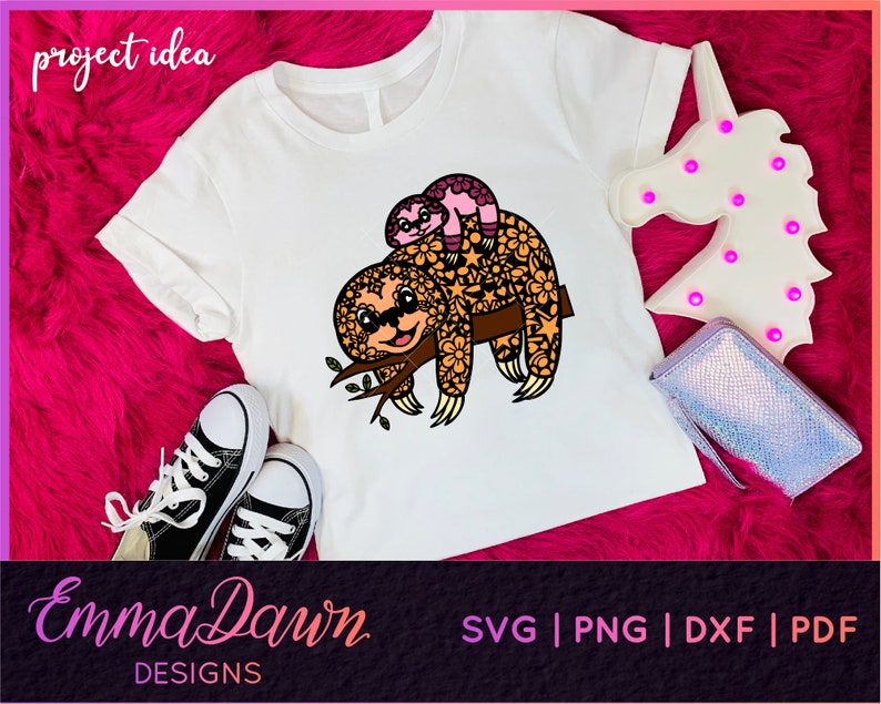Sloth SVG Sloth Zentangle SVG. Sloth Mandala SVG Cut File for - Etsy