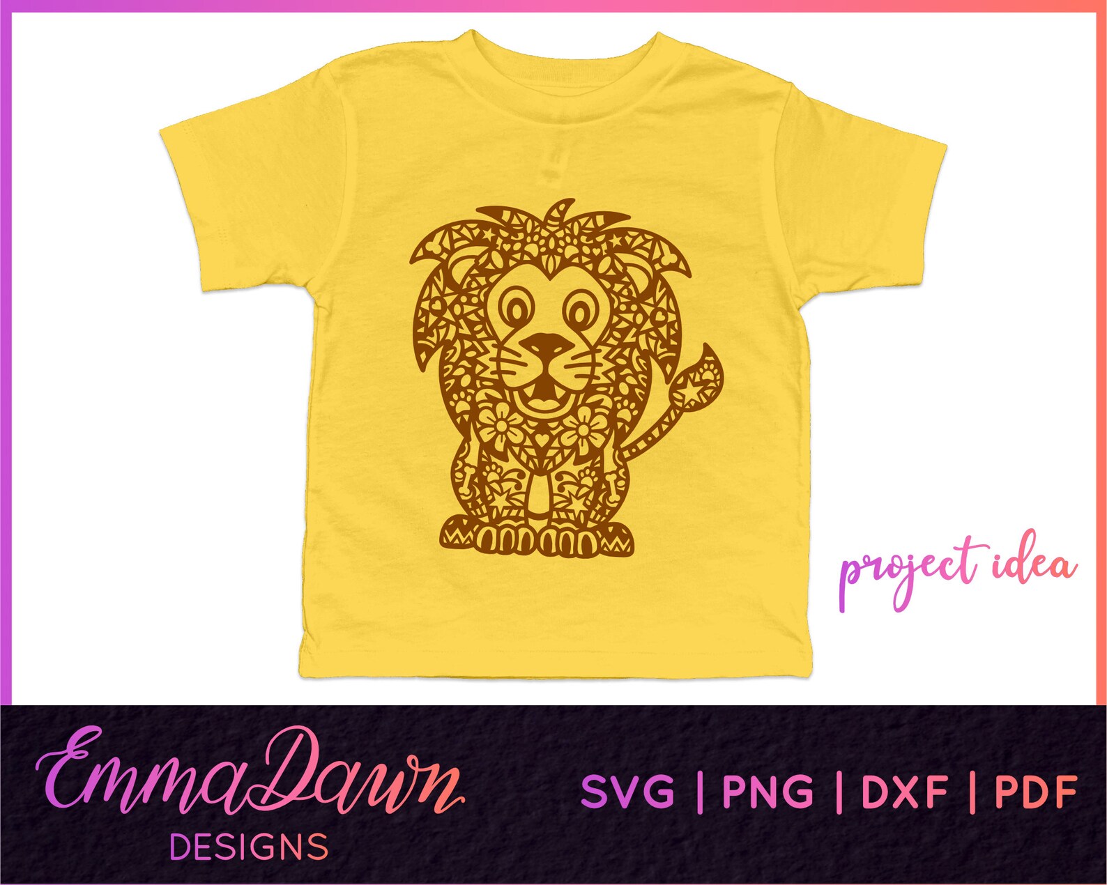 Lion SVG Lion Mandala SVG Lion Zentangle SVG Cut File for - Etsy