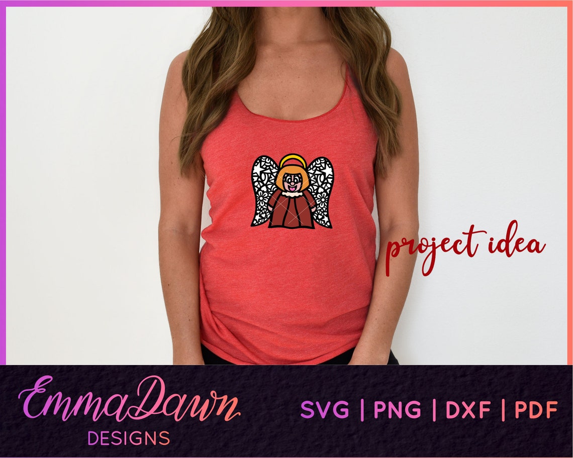 Angel Svg Christmas Angel SVG Cut File for Cricut Angel - Etsy