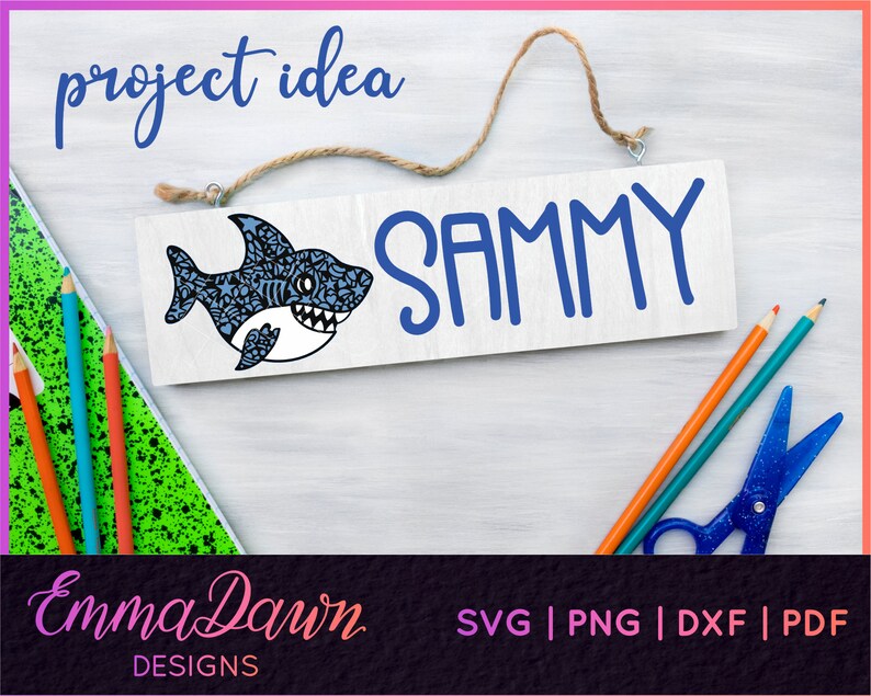 Shark SVG for Cricut Shark Mandala Shark Zentangle Cute - Etsy