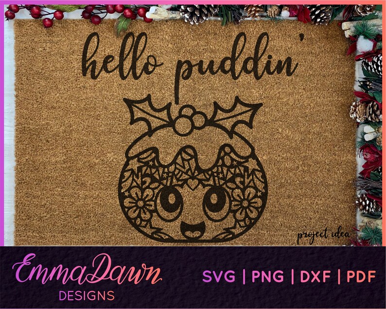 Christmas Pudding SVG Bundle for Cricut & Silhouette Xmas - Etsy