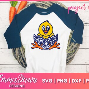 Chick SVG, Chick Mandala SVG, Chick Zentangle SVG, Cute Easter Chick ...
