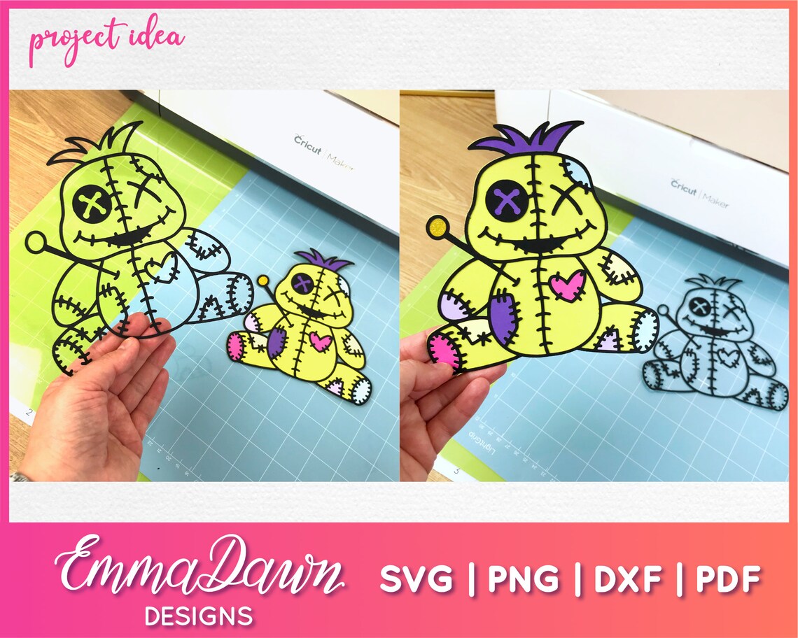 VOODOO DOLL SVG Halloween Svg Cute Voodoo Doll Svg Png Dxf - Etsy