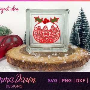 Christmas Pudding SVG Bundle for Cricut & Silhouette, Xmas Pudding SVG ...