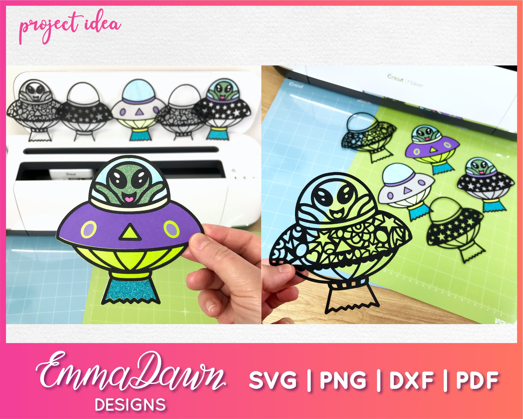 UFO SVG Bundle Flying Saucer Svg Space Ship Svg UFO - Etsy