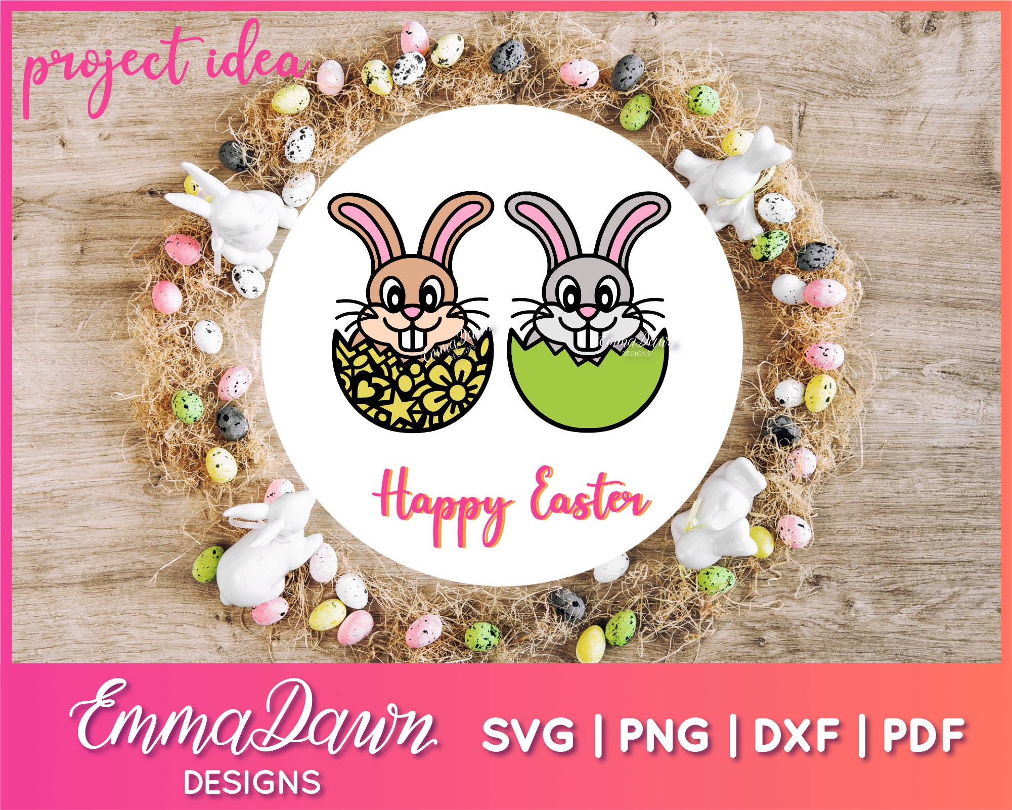 BENNY the EASTER BUNNY Svg 2 Mandala / Zentangle Designs | Etsy