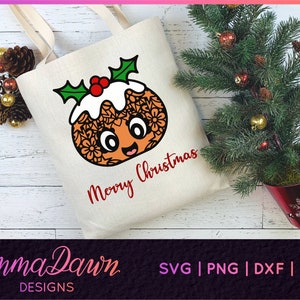 Christmas Pudding SVG Bundle for Cricut & Silhouette, Xmas Pudding SVG ...