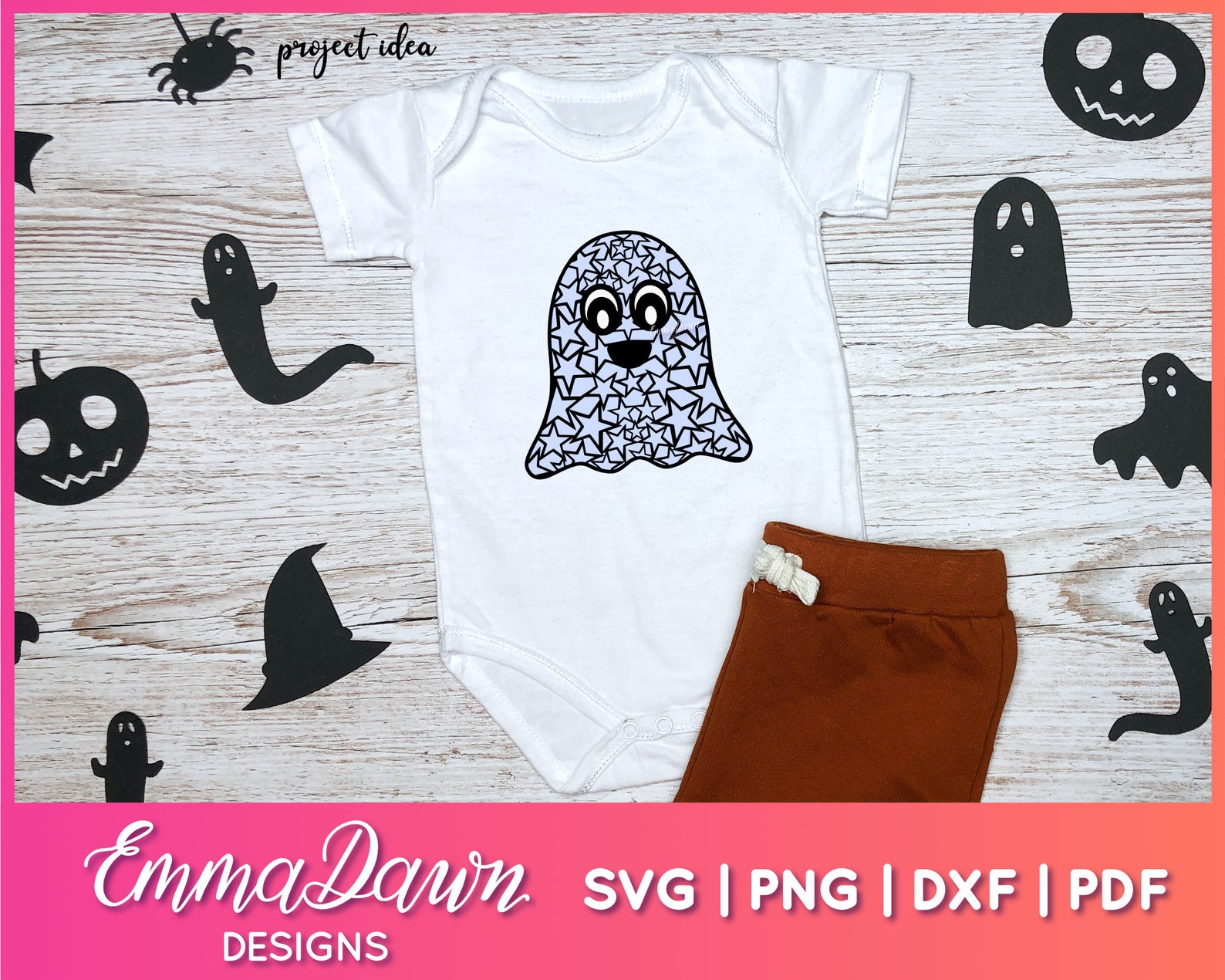 GLIMMER THE GHOST Halloween Mini Bundle Mandala / Zentangle 6 Designs ...