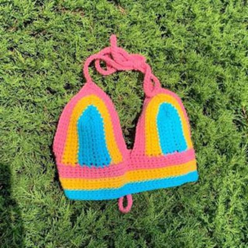 DIGITAL Crochet Pattern Only Rainbow Halter - Etsy