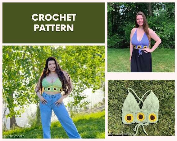 DIGITAL Crochet Pattern Only Sunny Days Crop - Etsy