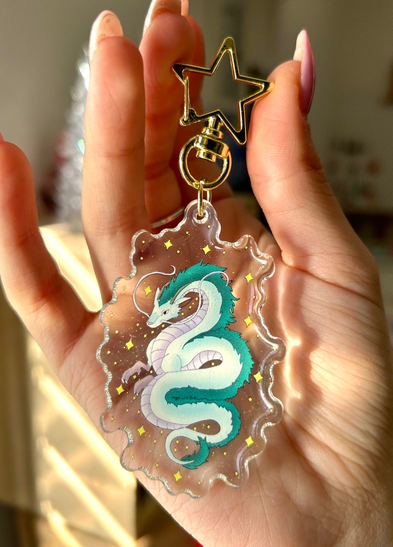 Kawaii Cute Acrylic Keychains, Studio Ghibli Gadget, Totoro, Sprite ...