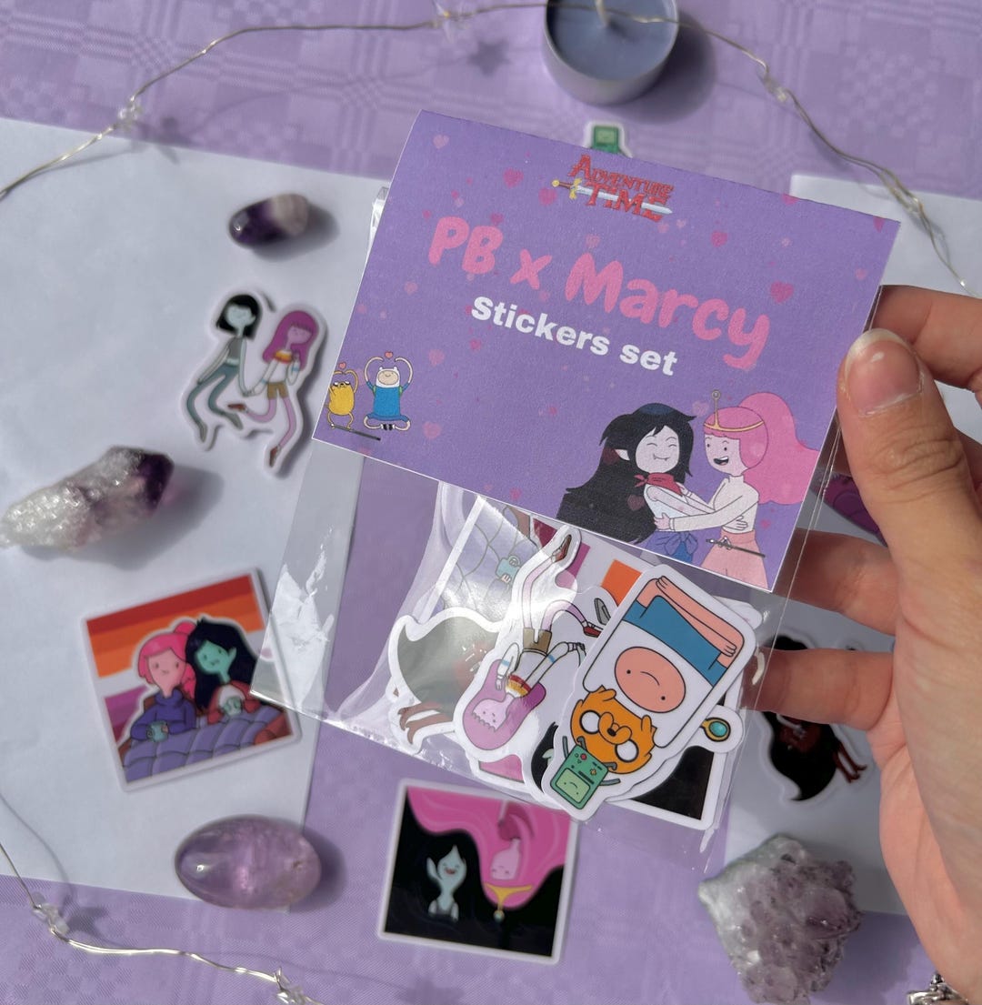 Kawaii Cute PB X Marcy Sticker Set, Adventure Time, Marceline, Vampire ...