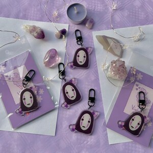 Kawaii Cute Acrylic Keychains, Studio Ghibli Gadget, Totoro, No Face ...