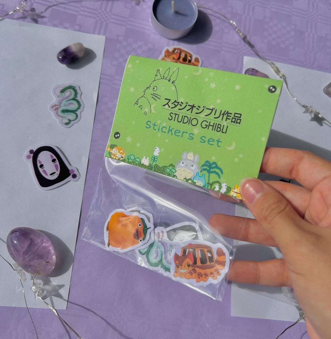 Kawaii Cute Studio Ghibli Sticker Set, Sprite Dust, Spirited Away ...