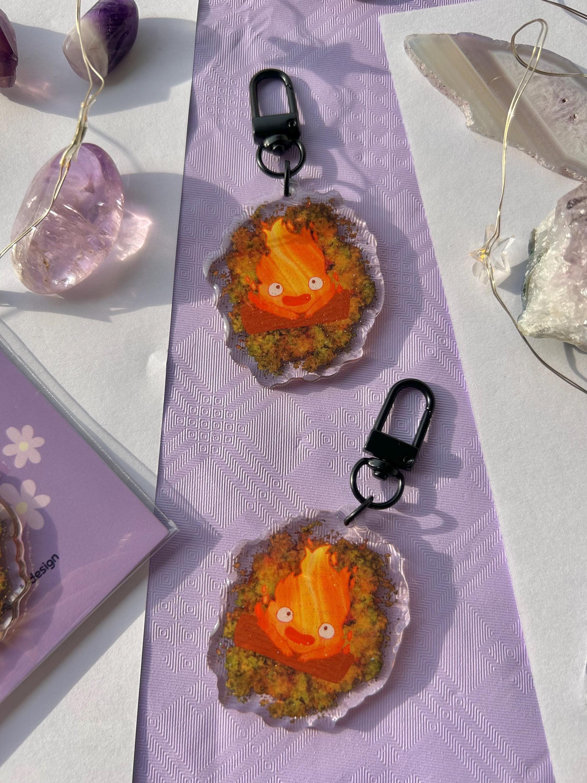 Kawaii Cute Acrylic Keychains, Studio Ghibli Gadget, Howl's Moving ...