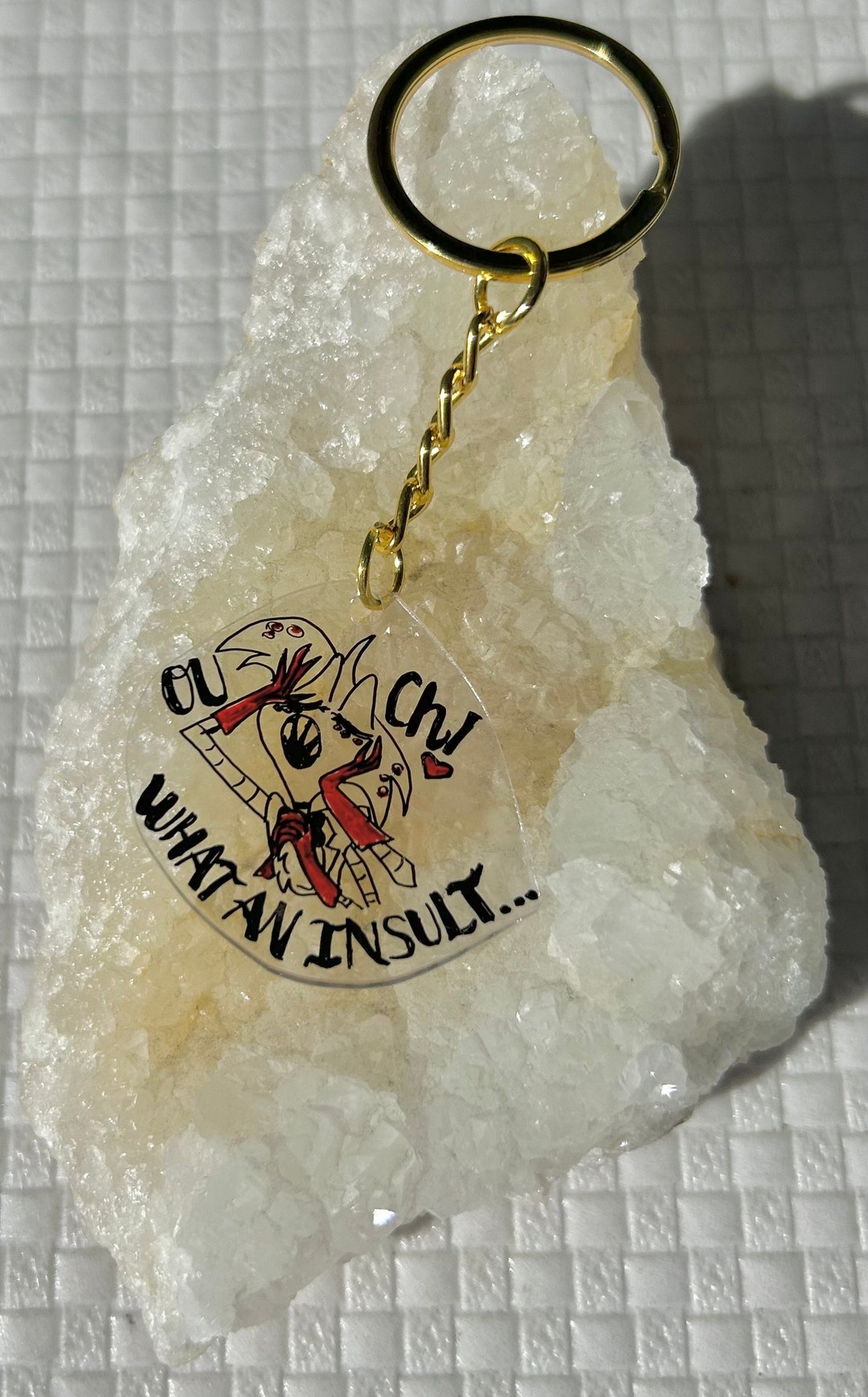 Hazbin Hotel Characters Fan Art Transparent Keychains, Angel Dust ...