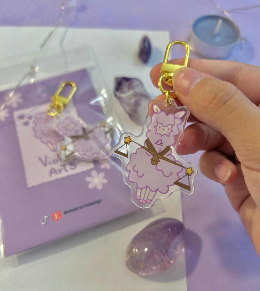 Kawaii Cute Acrylic Keychains, Libra, Scorpio, Sagittarius, Capricorn ...