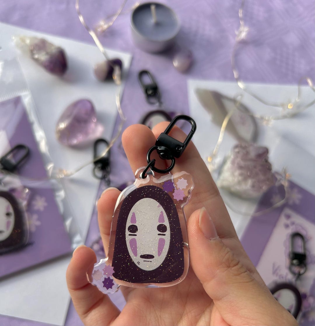 Kawaii Cute Acrylic Keychains, Studio Ghibli Gadget, Totoro, No Face ...