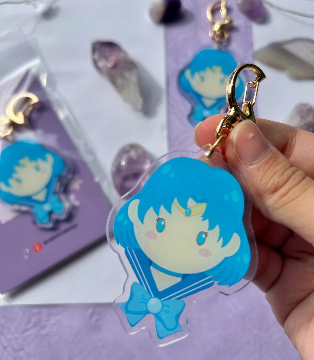 Kawaii Cute Acrylic Keychains, Pretty Guardian, Moon, Sailor, Mars ...