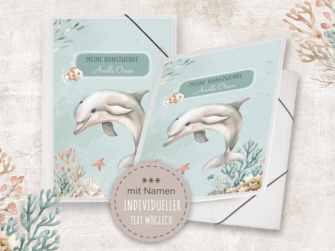 Drawing Folder A4 A3 Kindergarten Folder Personalized With Name ...