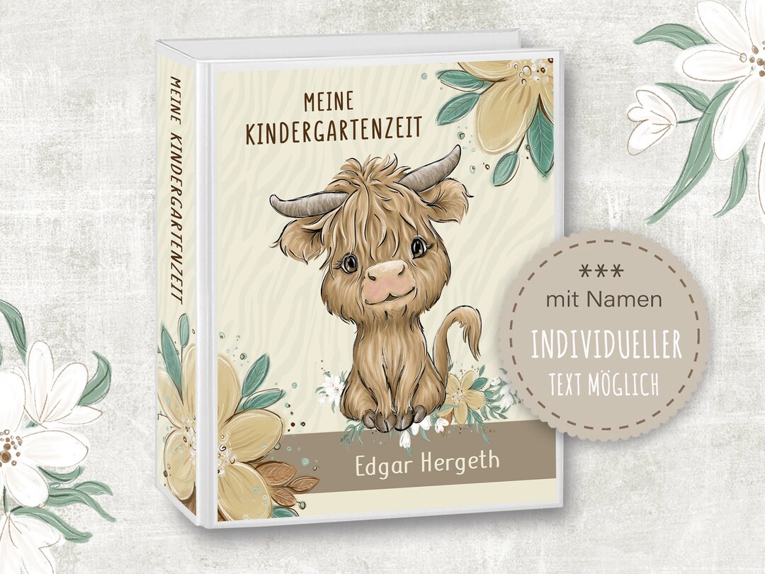 Kindergarten Folder Personalized With Name Buffali My Kindergarten Time ...