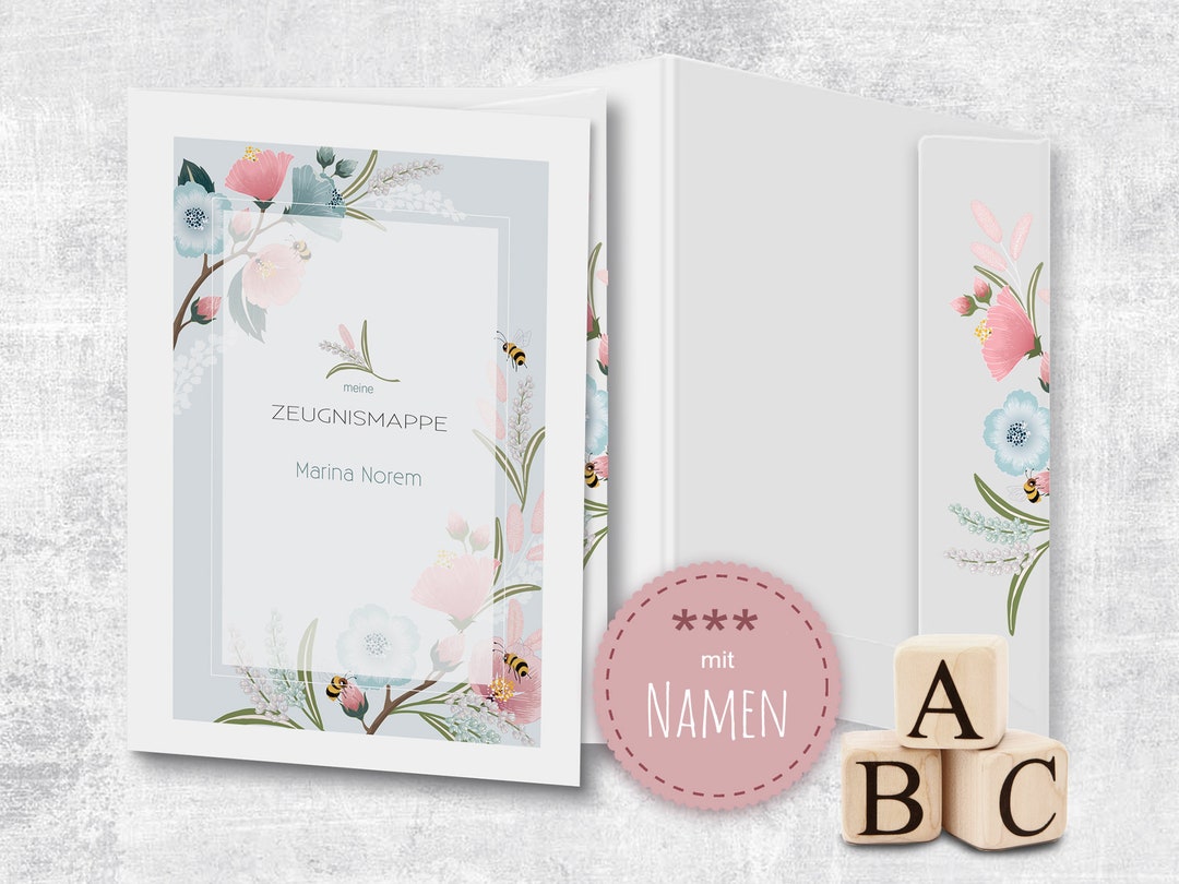 Certificate Folder With Name Signature Folder Personalized Norem A4 ...