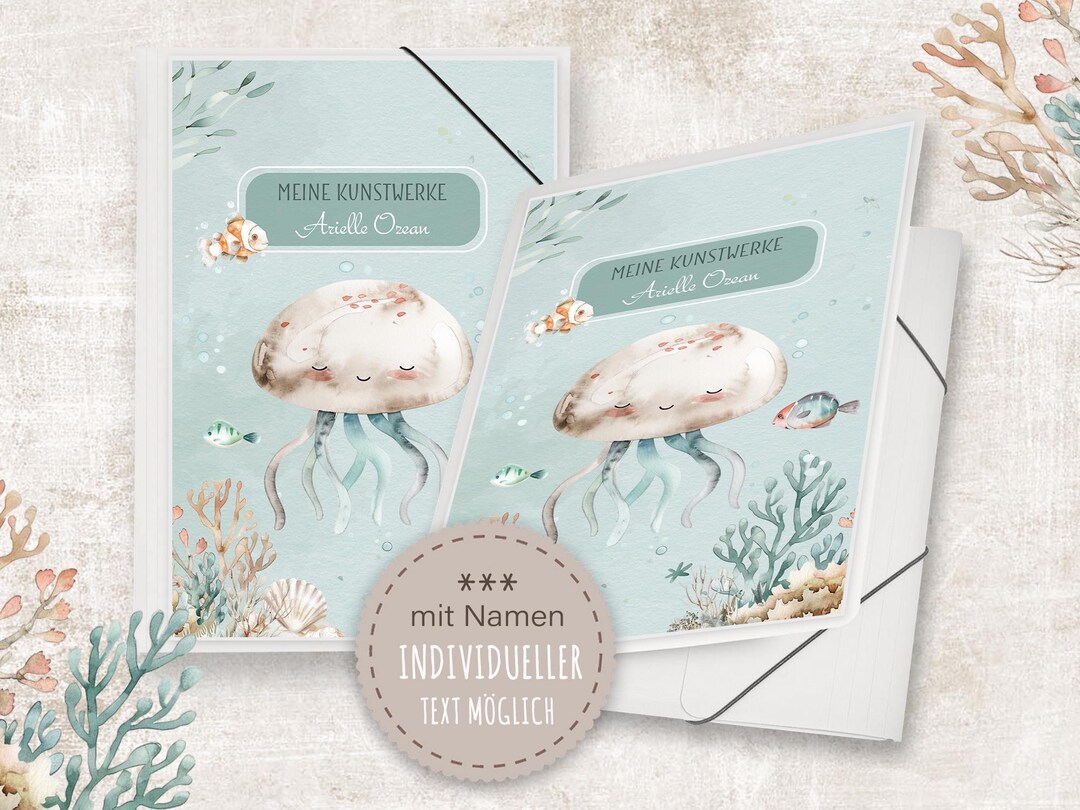 Drawing Folder A4 A3 Kindergarten Folder Personalized With Name ...