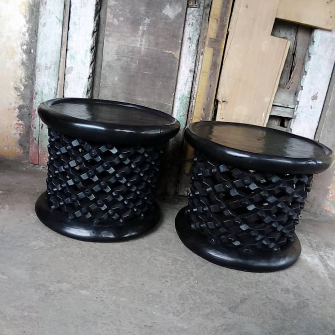 African Coffee Tables Set of 2 . Bedside Coffee Table. Handmade Coffee ...