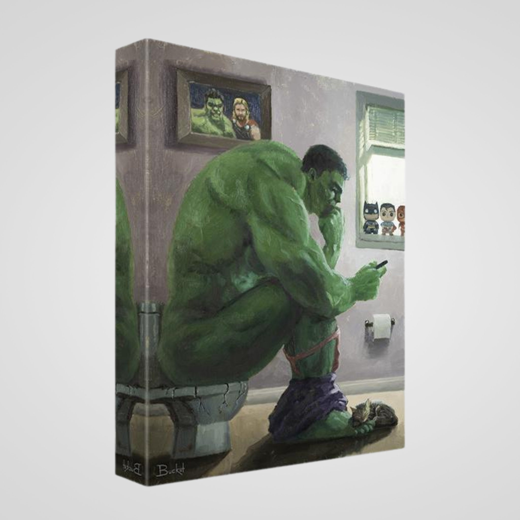 Incredible Hulk Marvel Bathroom Art hulk Splash - Etsy