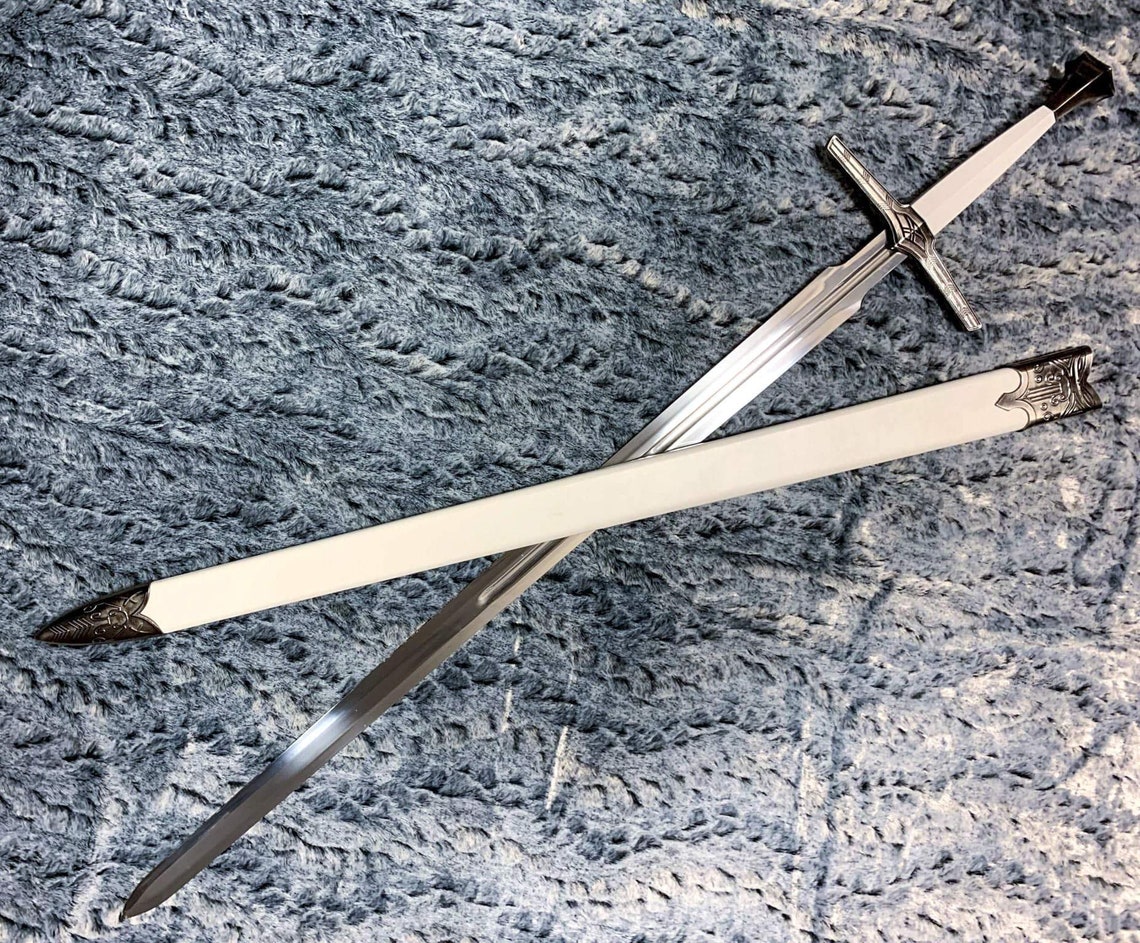 Geralt of Rivia's Silver Witcher Sword Netflix | Etsy