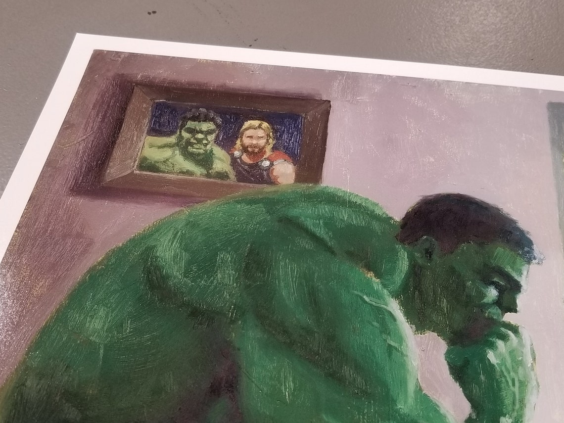 The Hulk Bathroom Art Print: Hulk Splash | Etsy