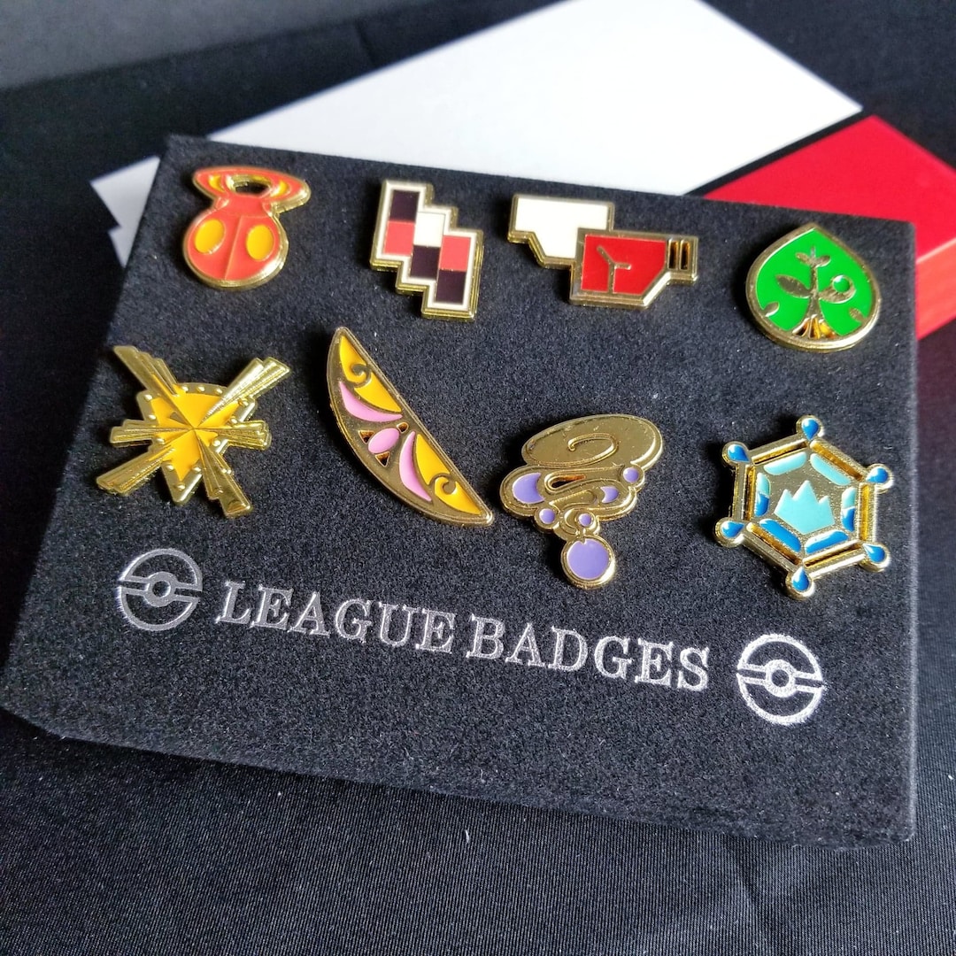 Gym Badges Kalos League Pokemon Gen 6 Trainer Inspired Enamel - Etsy