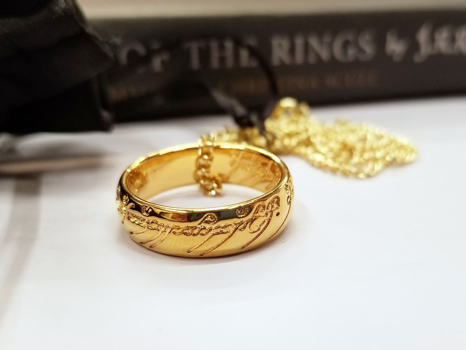 Lord of the Rings The One Ring Gold-Plated Bronze | Etsy