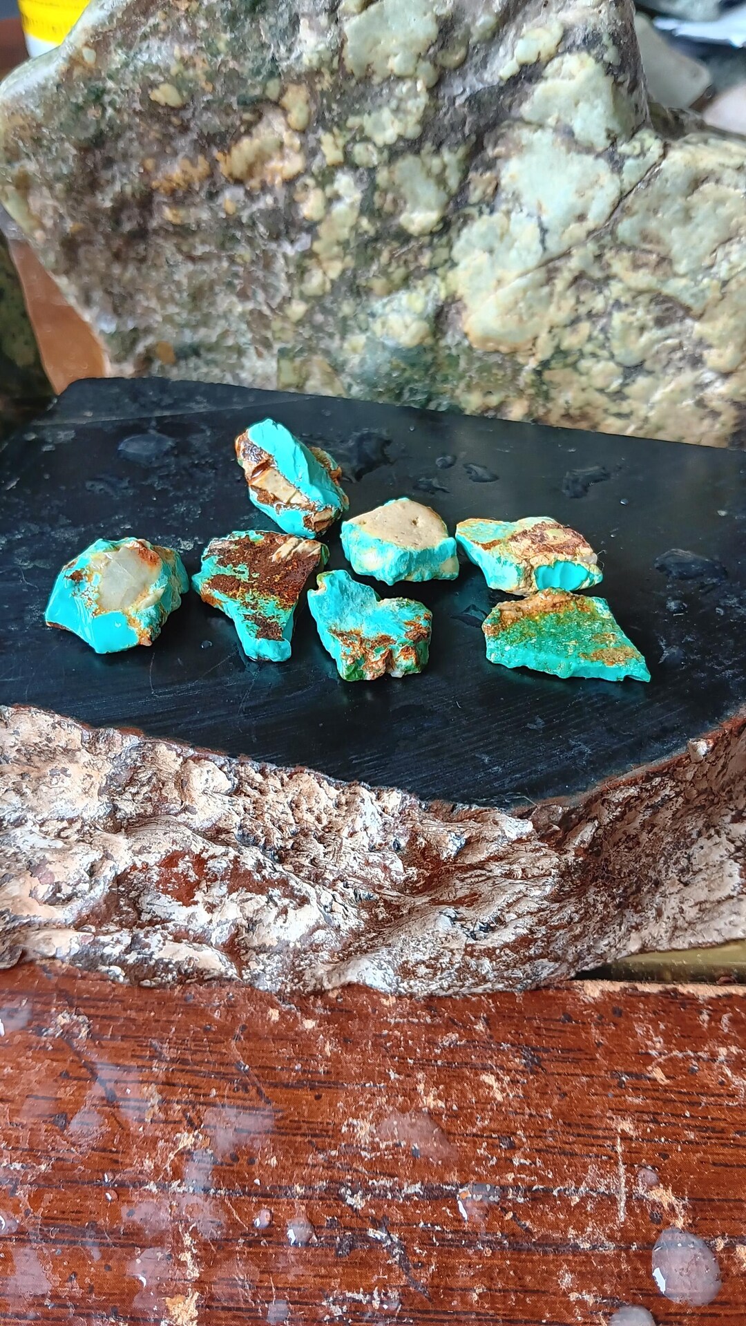 Royston Area Rough Gem Turquoise! Natural Raw Rough. Ships From ...