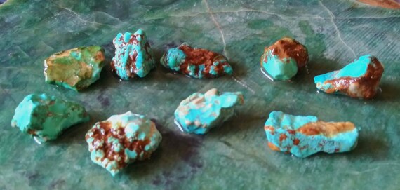 Royston Area Rough Gem Turquoise Natural Raw Rough | Etsy