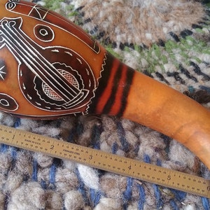 Hand Carved Gourd Maracas From Peru-back in Stock!-beautiful! HOLIDAY ...